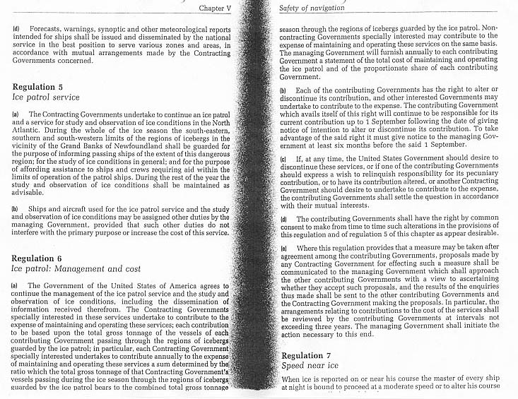 solas 1992 edition chapter V